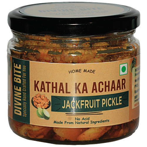 Buy Divine Bite Jack Fruit Pickle - Kathal Ka Achaar, Home Made With ...