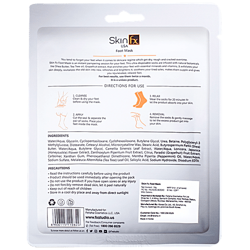 Buy Skin Fx Nourishing & Smoothening Hand & Foot Mask Online at Best ...