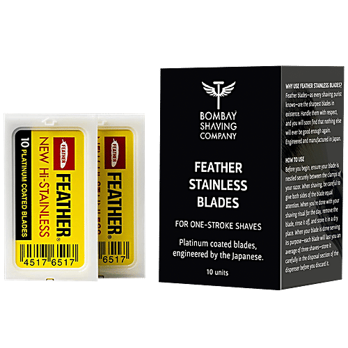 Buy Bombay Shaving Company Feather Stainless Steel Blades Online at ...