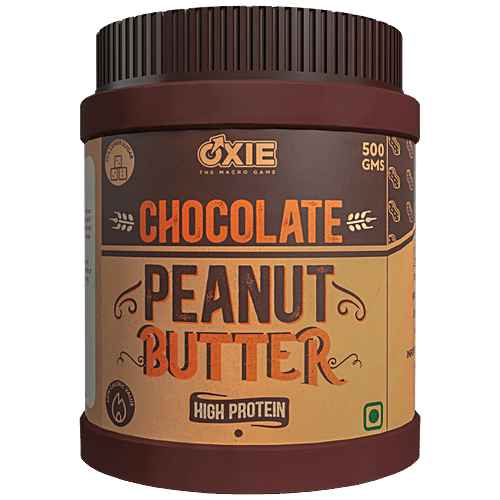 Buy Oxie Nutrition Flavoured Peanut Butter - Chocolate, High Protein ...