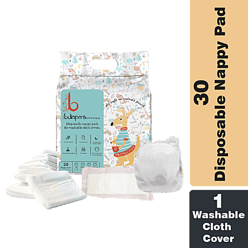 Buy Bdiapers Chemical Free Disposable Nappy Pads - 1 washable cloth ...