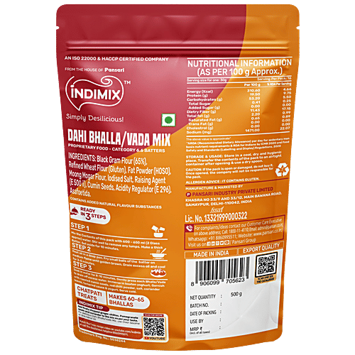 Buy INDIMIX Dahi Bhalla Mix - Ready To Cook Online at Best Price of Rs ...