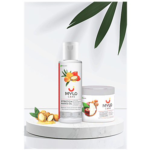 Buy Mylo Care Stretch Marks Combo - Oil & Cream, Scar Removal & Skin ...