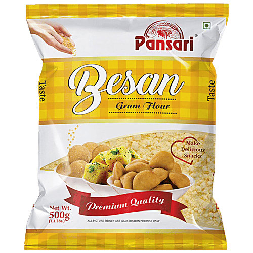 Buy PANSARI Besan/Gram Flour - Gluten Free Online at Best Price of Rs ...