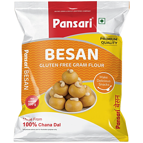 Buy PANSARI Besan/Gram Flour - Gluten Free Online at Best Price of Rs ...