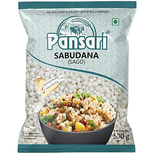 Buy PANSARI Sabudana/ Sago/Tapioca Pearl - Trans Fat Free Online at ...