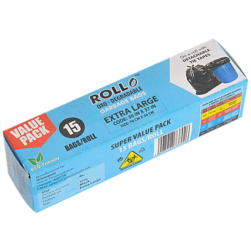 Buy ROLLO Garbage Bag On Roll - Extra Large, Eco-Friendly, Suitable For ...
