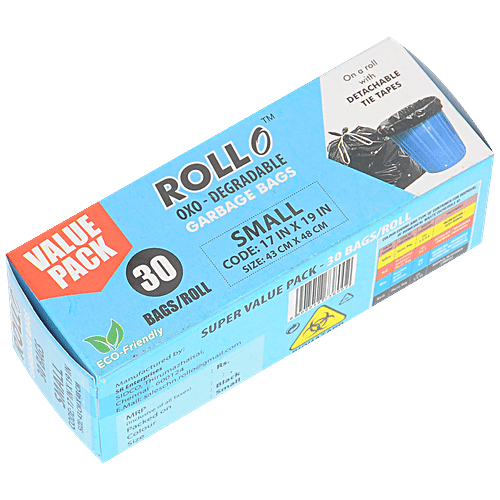 Buy ROLLO Garbage Bag On Roll - Small, Eco-Friendly, Suitable For Dry ...