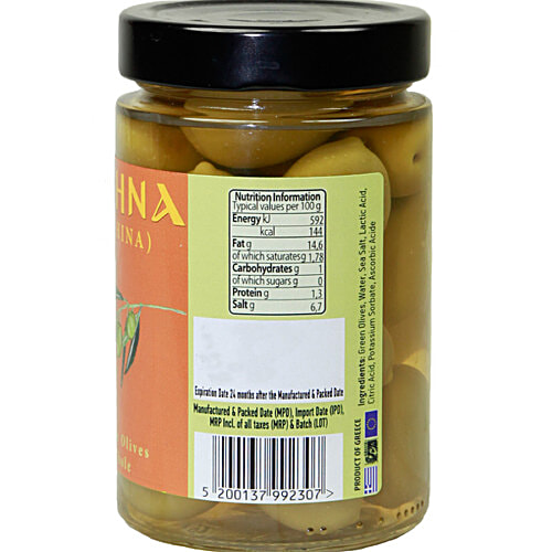 Buy AOHNA Green Olives Whole - Hojiblanca Variety Online at Best Price ...
