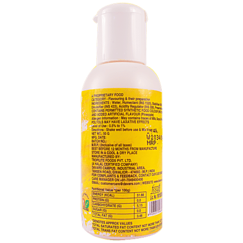 Buy Tropolite Aromas Colour & Flavour Emulsion - Pineapple, For ...