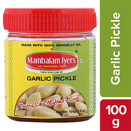Buy Mambalam Iyers Garlic Pickle - Made With Gingelly Oil, Tangy ...