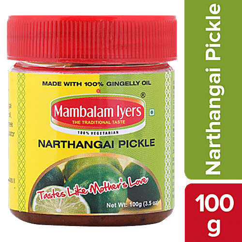 Buy Mambalam Iyers Narthangai/Lemon Pickle - Made With Gingelly Oil ...