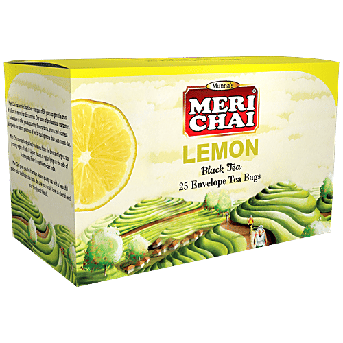 Buy Meri Chai Lemon Black Tea - Ideal for Summer & Winter Online at ...