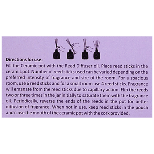 Buy IRIS Reed Diffuser Set - Ceramic Pot, Sticks & Oil, Lavender ...