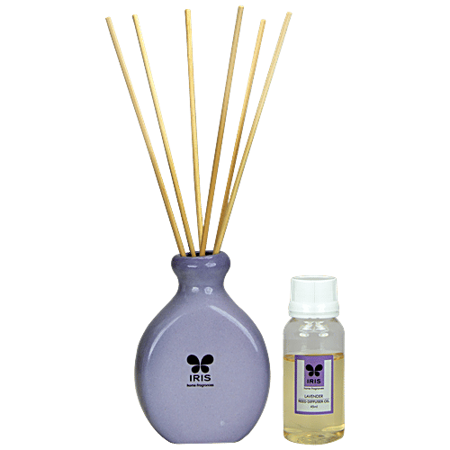 Buy IRIS Reed Diffuser Set - Ceramic Pot, Sticks & Oil, Lavender ...