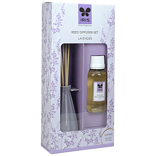 Buy IRIS Reed Diffuser Set - Ceramic Pot, Sticks & Oil, Lavender ...