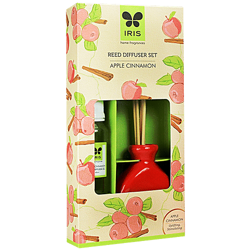 Buy IRIS Reed Diffuser Set - Ceramic Pot, Sticks & Oil, Apple Cinnamon ...