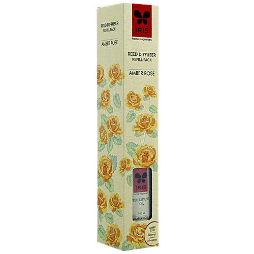 Buy IRIS Amber Rose Reed Diffuser Refill Set - 100 ml diffuser oil, 16 ...