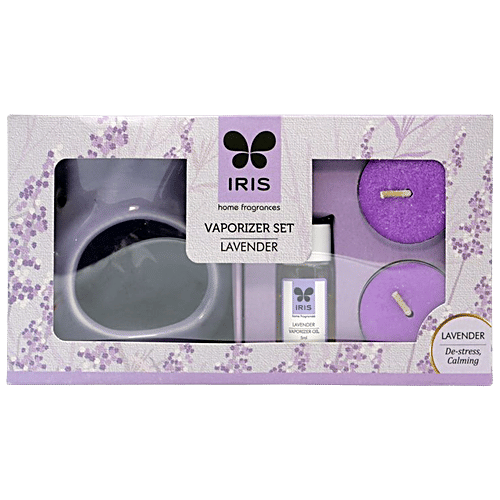 Buy IRIS Lavender Fragrance Vaporizer and Tealights Set Online at Best ...