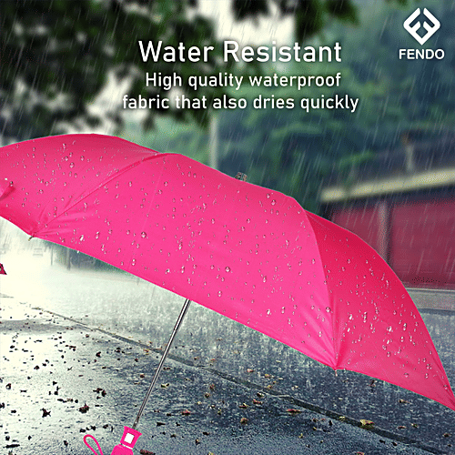 Buy Fendo 2 Fold Umbrella - Auto Open, 24.5 Inches, Rani Pink Online at ...