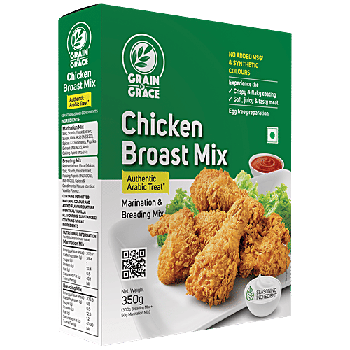 Buy Grain N Grace Chicken Broast Mix - Authentic Arabic Treat, Eggless ...