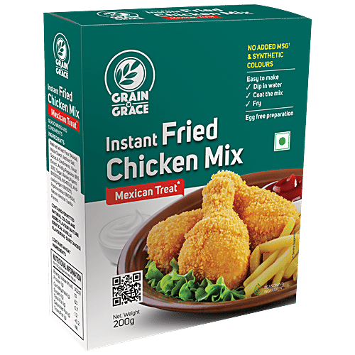 Buy Grain N Grace Instant Fried Chicken Mix - Mexican Treat, Eggless ...