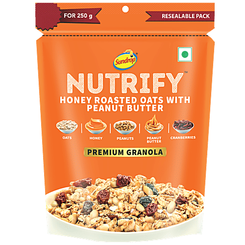 Buy Sundrop Nutrify Honey Roasted Oats With Peanut Butter, Almonds ...