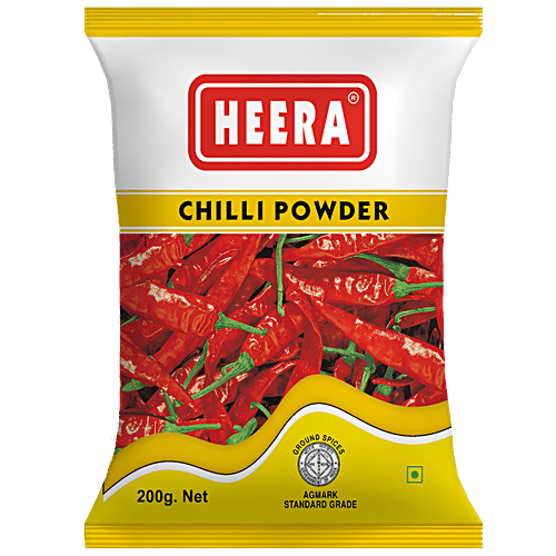 Buy HEERA Mirchi Powder - Fine, Adds Spiciness & Flavour, Premium ...