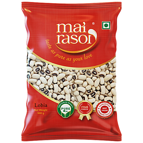 Buy MAI RASOI Lobia/Chawali - White, Premium Quality Grains, For Soups ...
