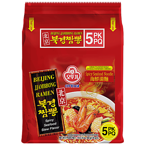 Buy Ottogi Beijing Jjambbong Ramen - Korean Style Noodles, Spicy, Sea ...