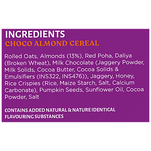 Buy Open Secret Choco Almond Cereal - No Refined Sugar, Rich In Fibre ...