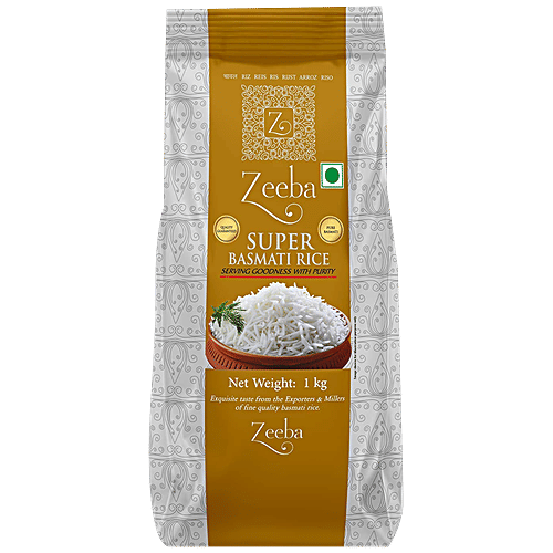 Buy Zeeba Super Basmati Rice - Pure Authentic & Delicious Taste, Unique ...