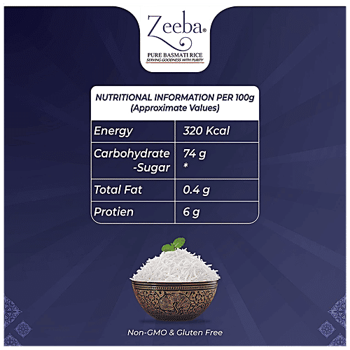 Buy Zeeba 1121 Premium Basmati Rice - Pure Authentic & Delicious Taste ...