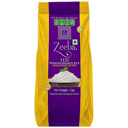 Buy Zeeba 1121 Premium Basmati Rice - Pure Authentic & Delicious Taste ...
