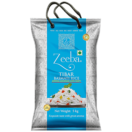 Buy Zeeba Tibar Basmati Rice - Pure Authentic & Delicious Taste, Unique ...