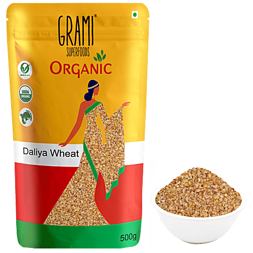 Buy Grami Superfood Organic Daliya Broken Wheat - Morning Breakfast ...
