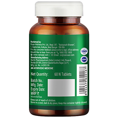 Buy Vansaar Brahmi Tablets - Herbal Supplement, Improves Memory ...