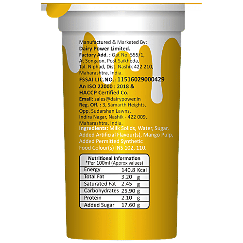 Buy Dairy Power Mango Lassi - Refreshing, Creamy Texture Online at Best ...
