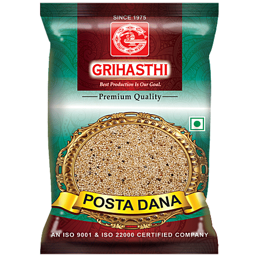 Buy Grihasthi Posta Dana/Poppy Seeds - Premium, Natural & Pure, No ...