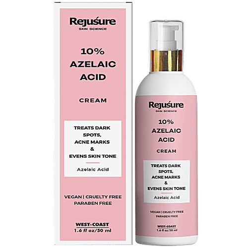 Buy Rejusure 10% Azelaic Acid Cream - Treats Dark Spots, Acne Marks ...
