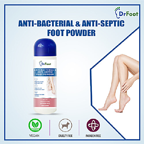Buy Dr Foot Antibacterial & Antiseptic Foot Powder - Helps Prevent ...