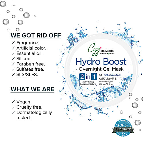 Buy CGG Cosmetics Hydro Boost Overnight Gel Mask With Hyaluronic Acid ...