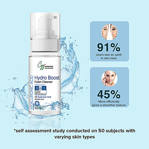 Buy CGG Cosmetics Hydro Boost Foam Cleanser - 3X Hydration With ...