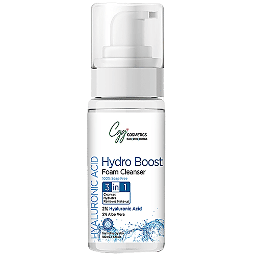 Buy CGG Cosmetics Hydro Boost Foam Cleanser - 3X Hydration With ...