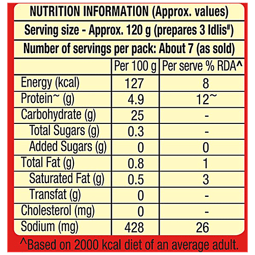 Buy MTR FOODS Minute Fresh Idli Batter - ConviPack, No Added Soda ...