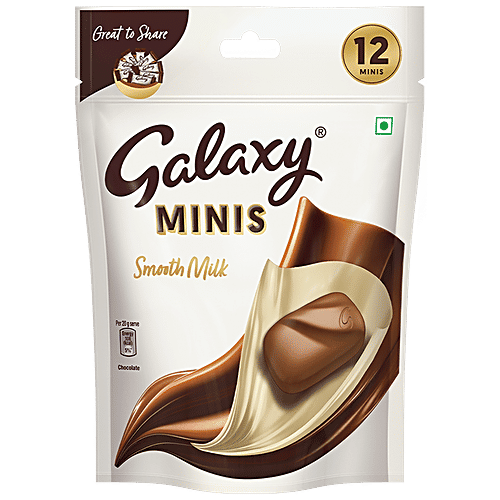 Buy Galaxy Smooth Milk Minis Chocolate Pouch Online at Best Price of Rs ...