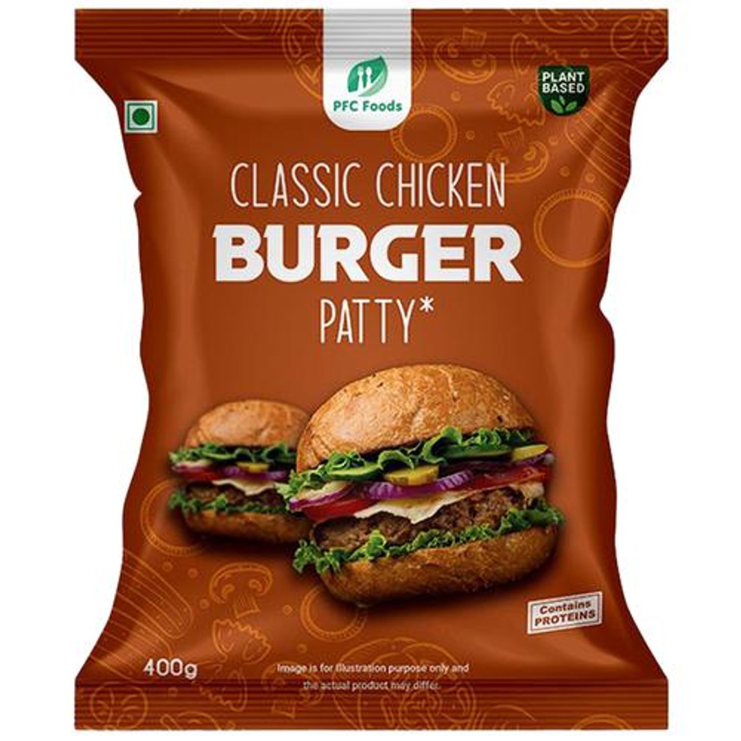 Buy PFC Foods Plant Based Chicken Patty - Classic, Protein Rich, Tastes ...