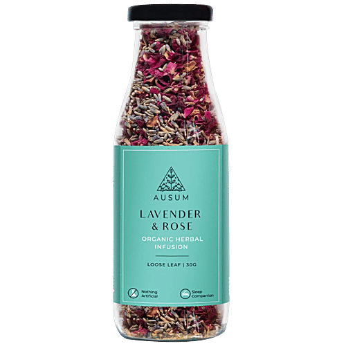 Buy Ausum Tea Organic Lavender & Rose - Loose Leaf, Herbal Infusion ...