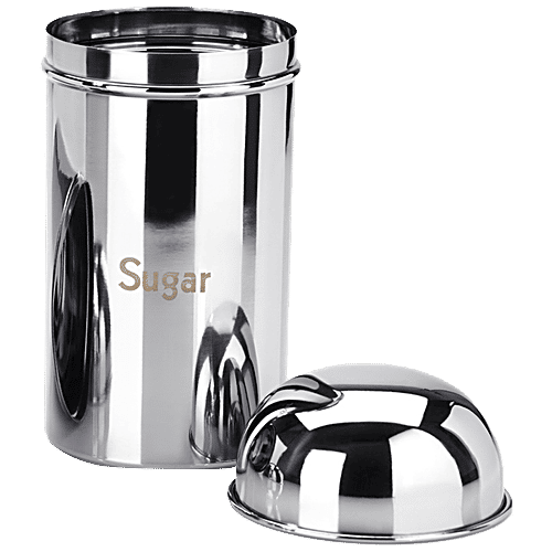 Buy PddFalcon Stainless Steel Dome Storage Canister - Sugar, 100% Food ...