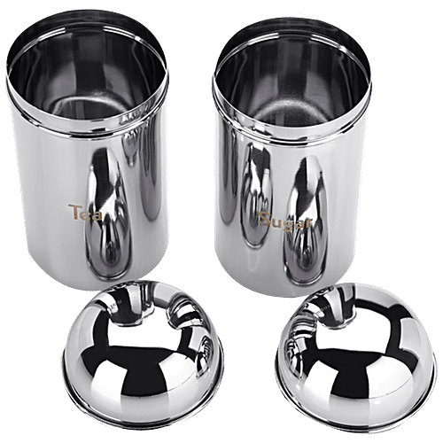 Buy PddFalcon Stainless Steel Dome Storage Canister - Tea, 100% Food ...